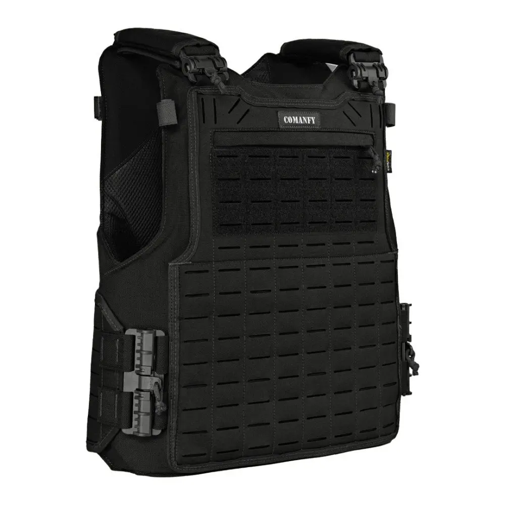 COLETE TÁTICO COMANFY® SPARTA LASER CUT - PRETO